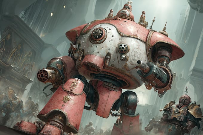 Make a your warhammer character illustration by Marlonknutson | Fiverr