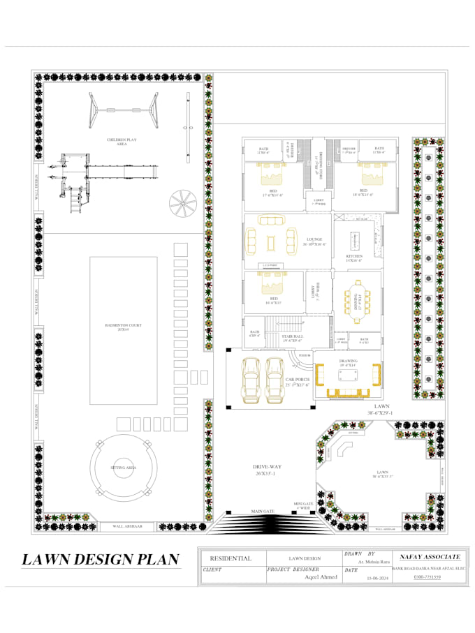 Draft architectural plans and elevation along section in autocad and ...
