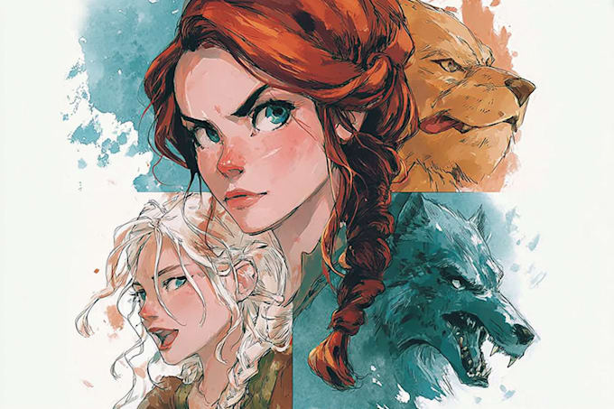 Watercolor children book illustration, custom character by Alineleman ...