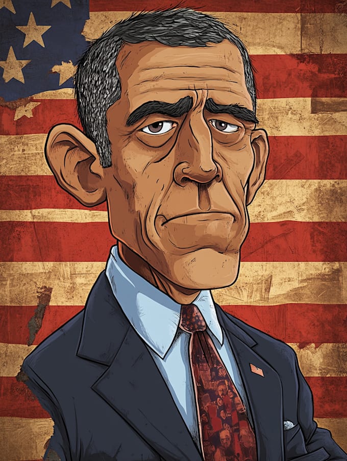 Make a political cartoon art by Dakotapool96 | Fiverr