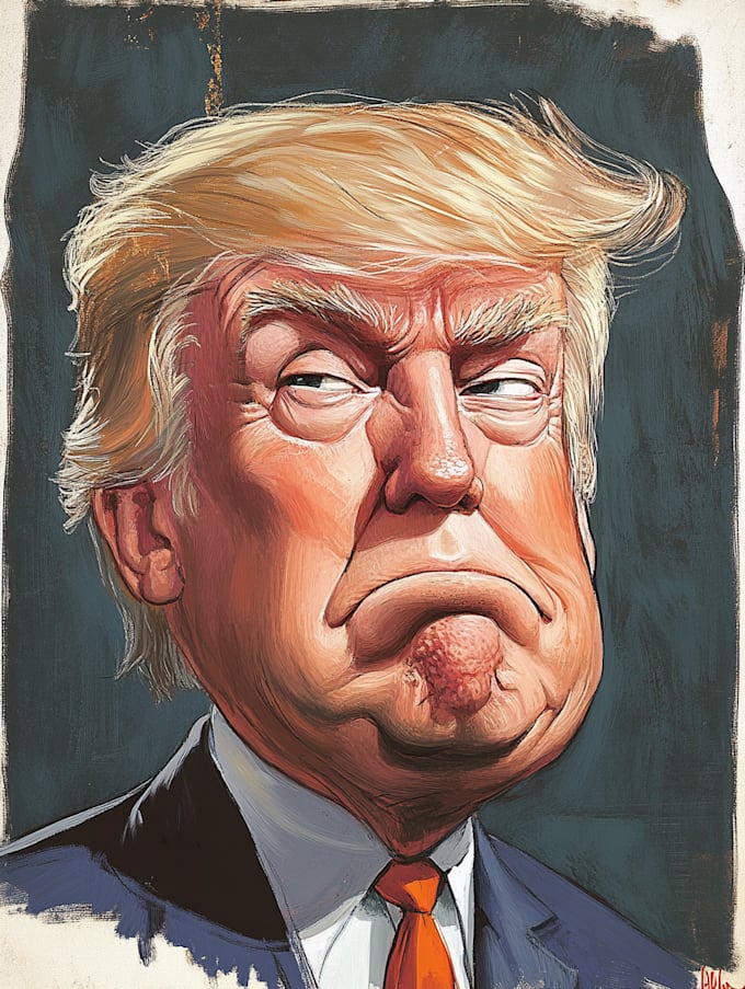 Draw political cartoons illustrations by Zahraboyleskfg | Fiverr