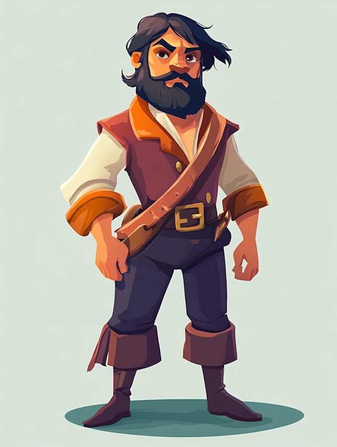 Make 2d game character illustration by Jettpereirasdf | Fiverr
