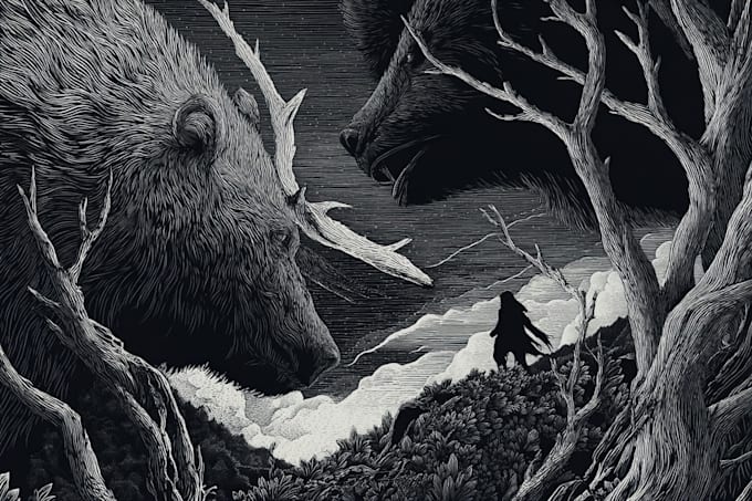 Create dark art illustration by Joziahlein | Fiverr
