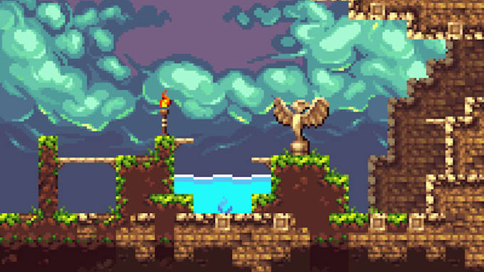 Do 2d retro, pixel game art, rpg maker, lofi loop animation, animated ...