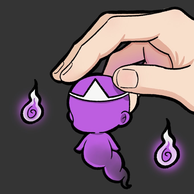 Draw your chibi ghost ych by Chouxcrexm | Fiverr