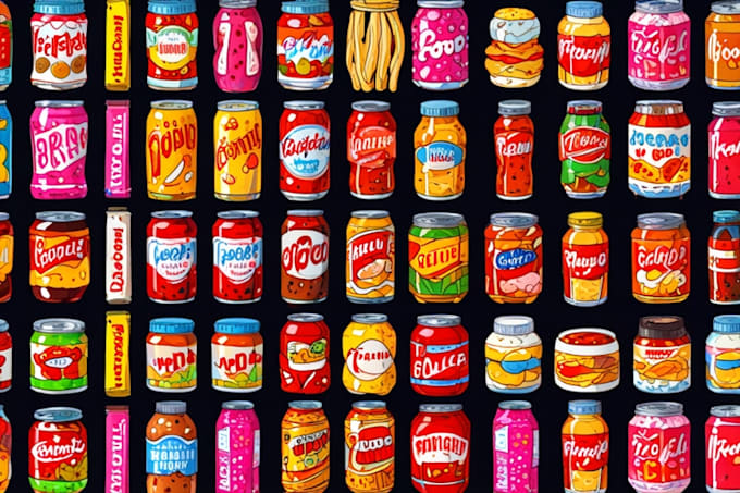 Design food pop art of your food pop art by Yazenbersa | Fiverr