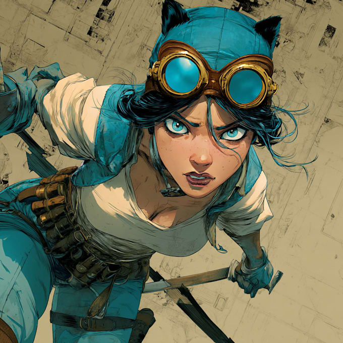 Comic book illustration with comic book illustrator by Constantique ...