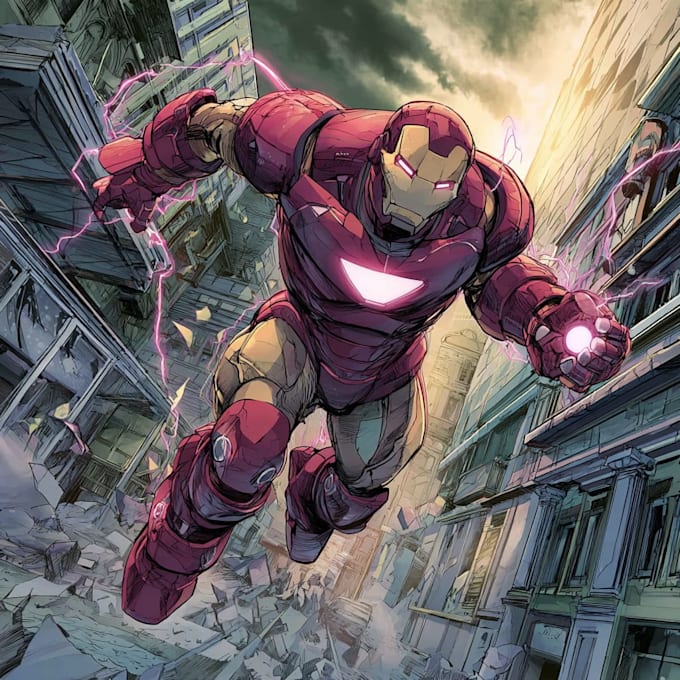 Do comic book illustration, marvel comic superhero by Izellytler | Fiverr