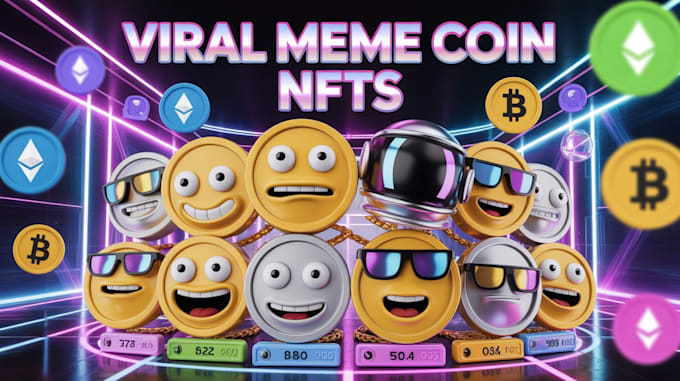 Create viral meme coin nft art and funny crypto meme collection by ...