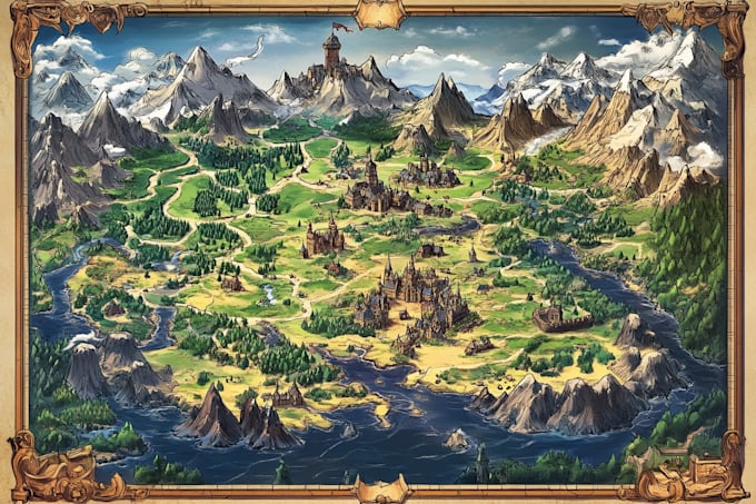 Do fantasy map and city maps by Miltonluke82 | Fiverr