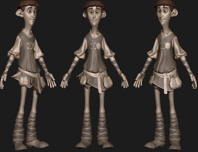 Fix, rig, weight paint, topology, blend shape 3d stylized cartoon ...