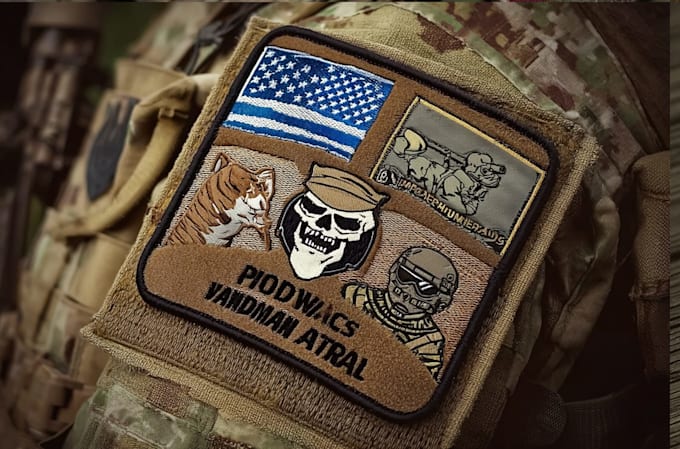 Design military, army, patch, badge, sticker, circular, tactical and ...