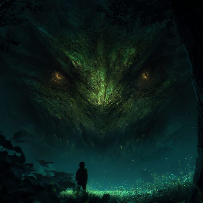Do concept art, book cover, monster art, horror art by Neneyoesa | Fiverr