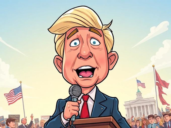 Do political cartoons illustrations by Ulstokvren | Fiverr