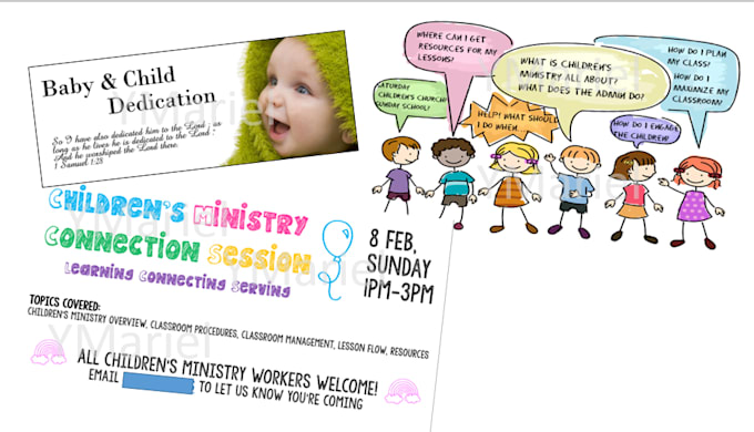 Create your childrens ministry poster or infographic by Yveenamariel ...