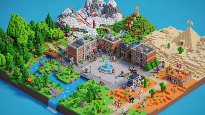 Build full game creation, roblox map, roblox building, roblox animation ...