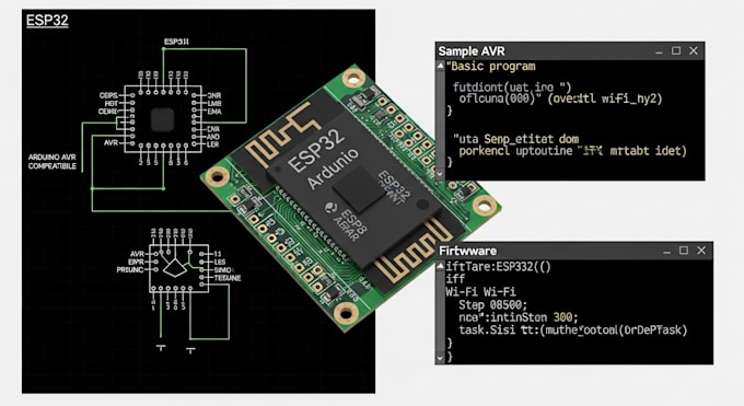 Concevoir un circuit imprimé esp32 avec schéma arduino, esp8266, code ...