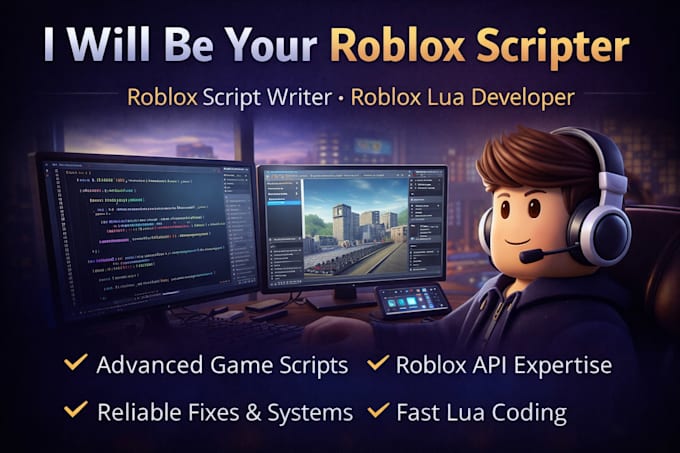 Be your roblox scripter, roblox script writer, roblox simulator script ...