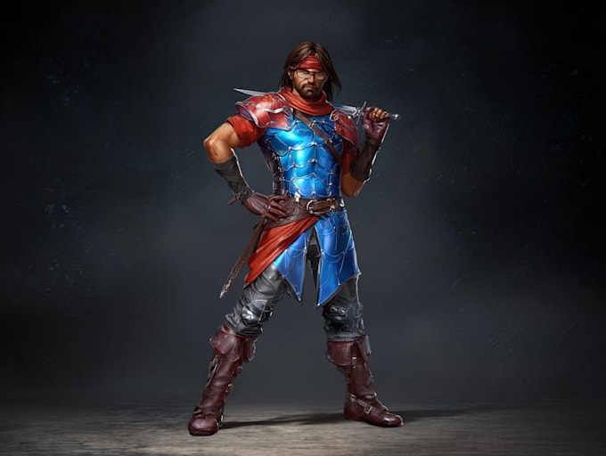 Draw dnd character illustration with smooth shading and clean finish by ...