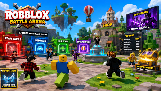 Develop full roblox game, roblox tycoon, roblox map, roblox animation ...