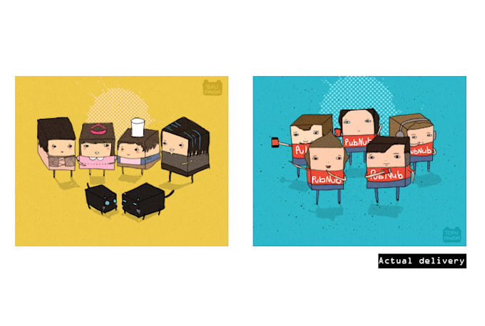 Cubify you, family, friends and pets by Tofupanda | Fiverr