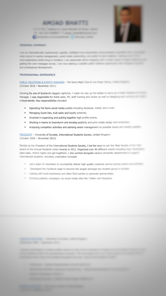 Produce high quality cv and resume writing for your next big job by ...