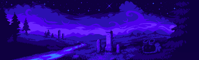 pixel art background animated