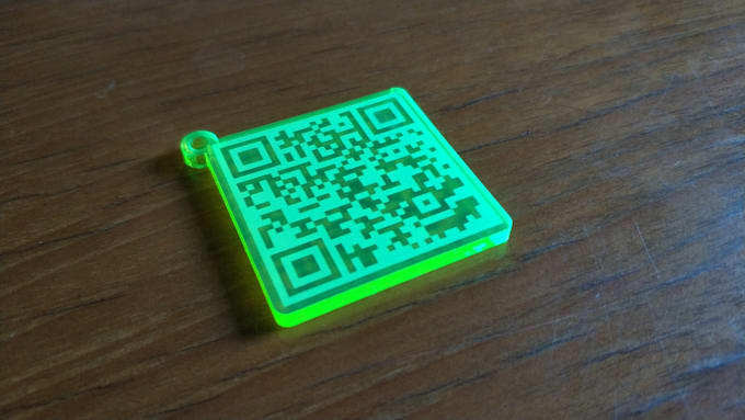 make a personalized QR code keychain | Fiverr