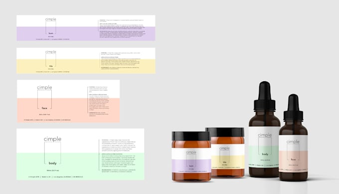 Design professional product label of your product by Yogaria