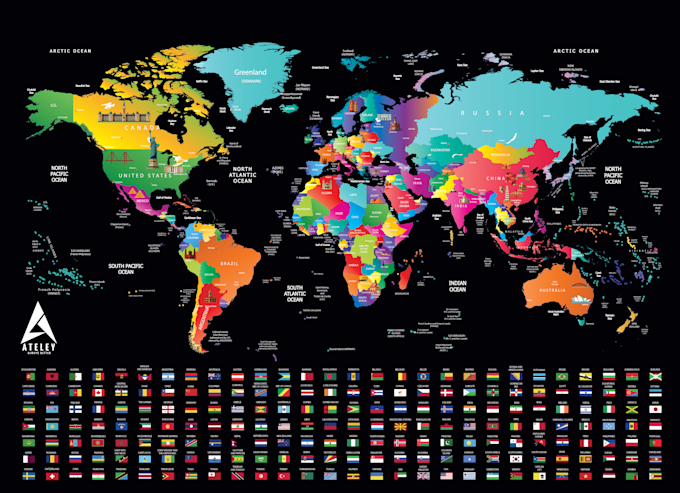 Design scratch map of any geographical location by Ohkaysquare2