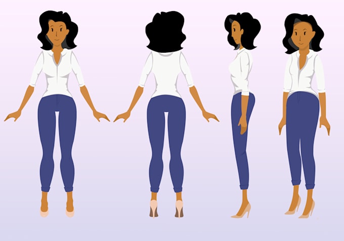 Make 2d character models and designs for you by Hasararomel