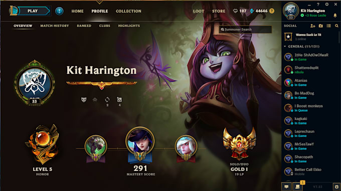 Support you in league of legends gold1 rank by Sage0fsixpaths