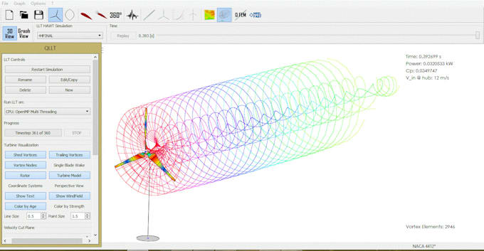 Assist in q blade software simulations for wind turbines by Proffesormajor
