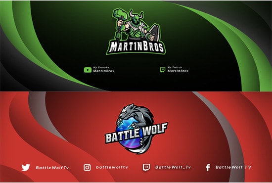 Design youtube, twitch, twitter banner by Unknowngamer701