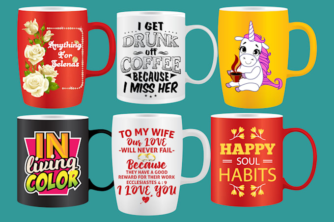 Create awesome mug design mug print by Prokhokon