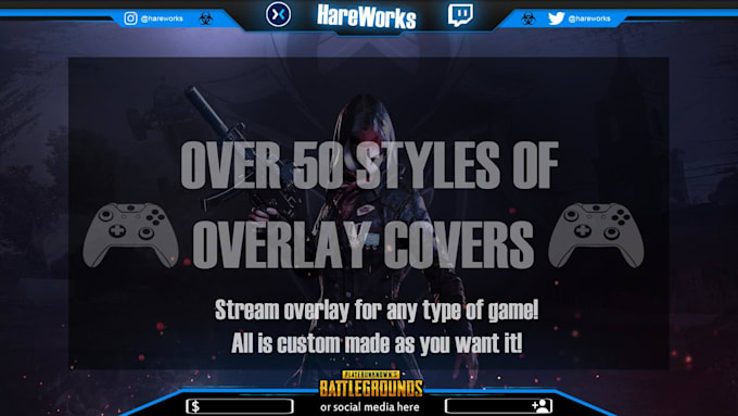Make a stream overlay twitch and mixer by Hareworks
