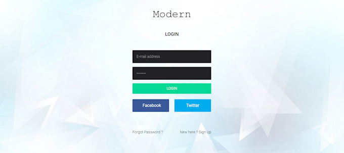 Create responsive login,registration and contact form in php by Saqi117