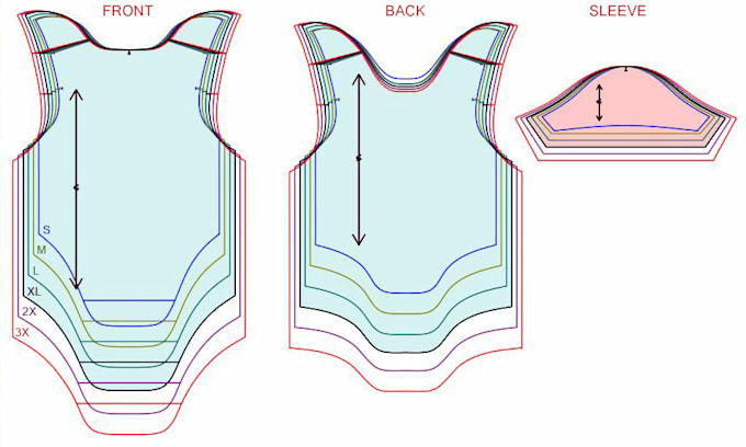 Make garments pattern and grading by Cadmasterbd
