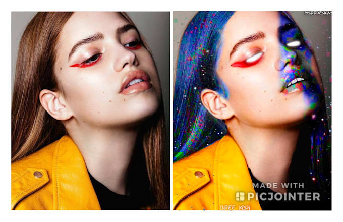 Do a cool trippy portrait edit by Msrr_1