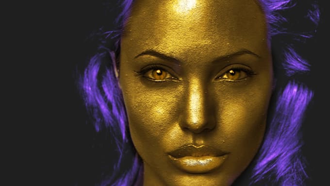 Convert your photo to amazing gold effect by Ahmedhamdy122