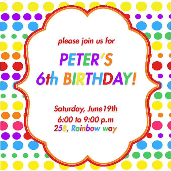I will design for you a Party Invitation Design. Hope You Like It ...