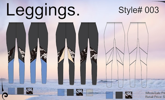 Design fashion technical flat drawings by Jananimitchel