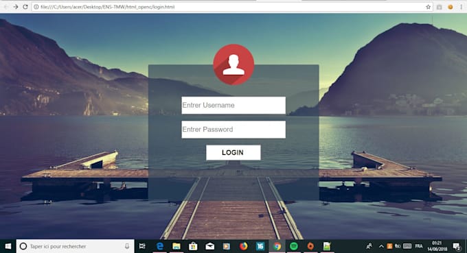 Do a beautiful login interfaces by Ayoubandroid