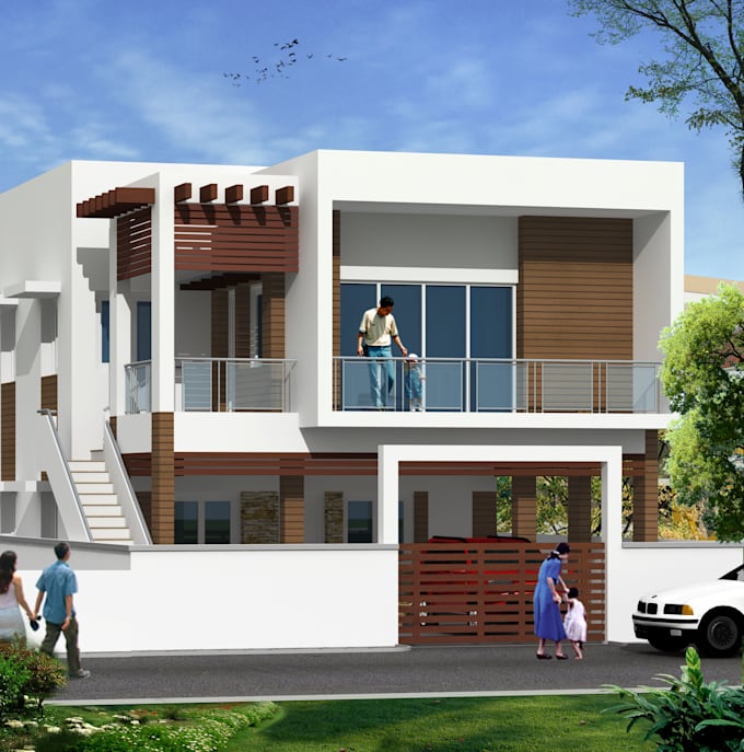 Do plan elevation design 2d and 3d drawings by Vallim