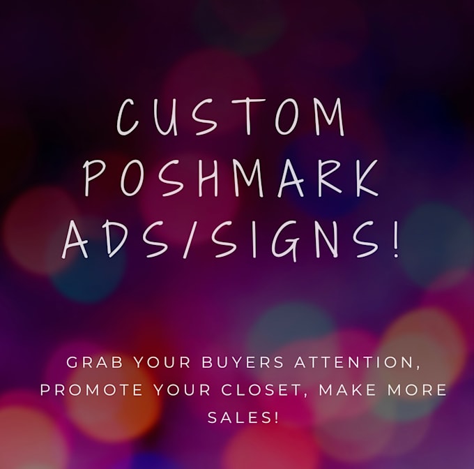 Create custom ads and signs for your poshmark closet by Michelecurtis