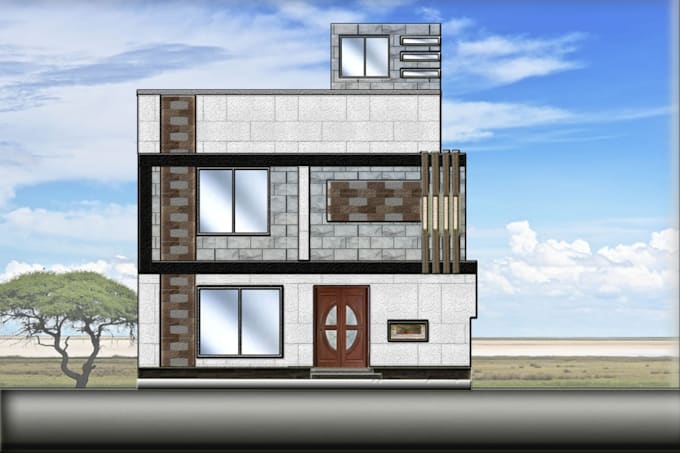 Render 2d plan, elevation, in photoshop by Sabamahmood106