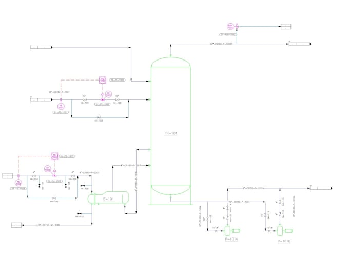 Do pnid and piping design using autocad plant 3d by Bhargav12