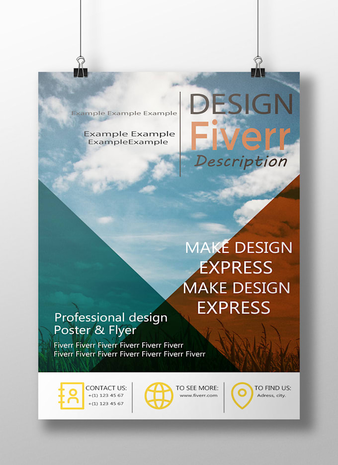 Design a professional posters and flyers by Profes_designer