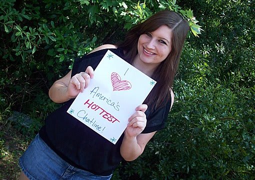 Hold up a sign with your text and take several high resolution photos ...