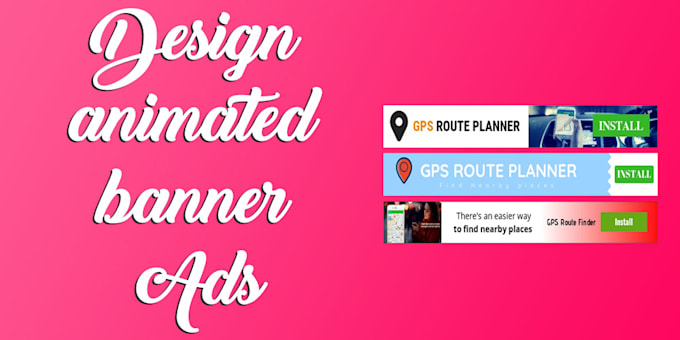 Make animated web banner design by Jooni4